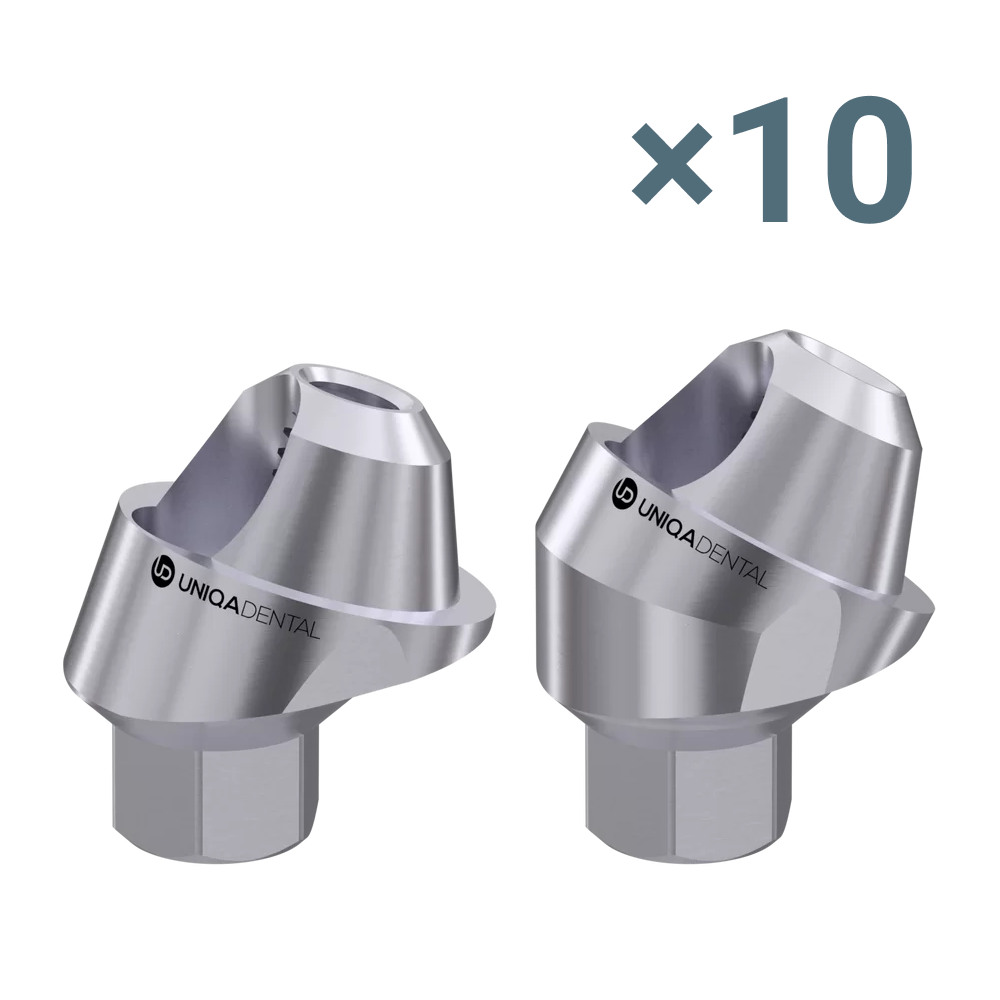 10 Х 17° And 30° Angled Multi-Unit Abutment D-Type Internal Hex Regular ...