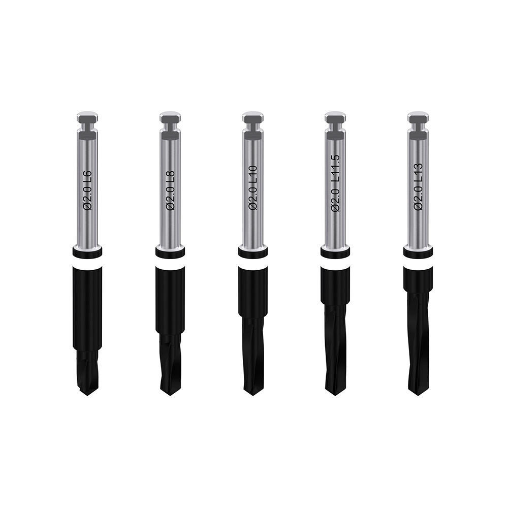 Two-Step Coated Drill With Integral Stopper Ø2.0/2.0 – Uniqa Dental